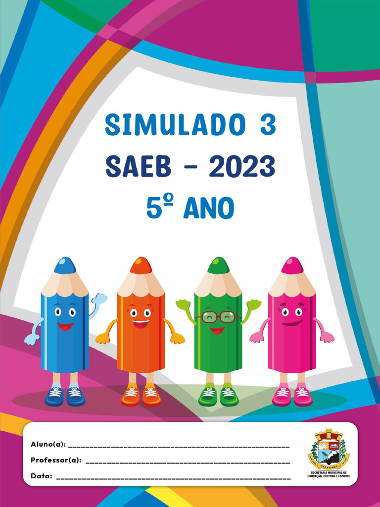 Simulado 3 - 5º Ano - Saeb 2023 | PDF