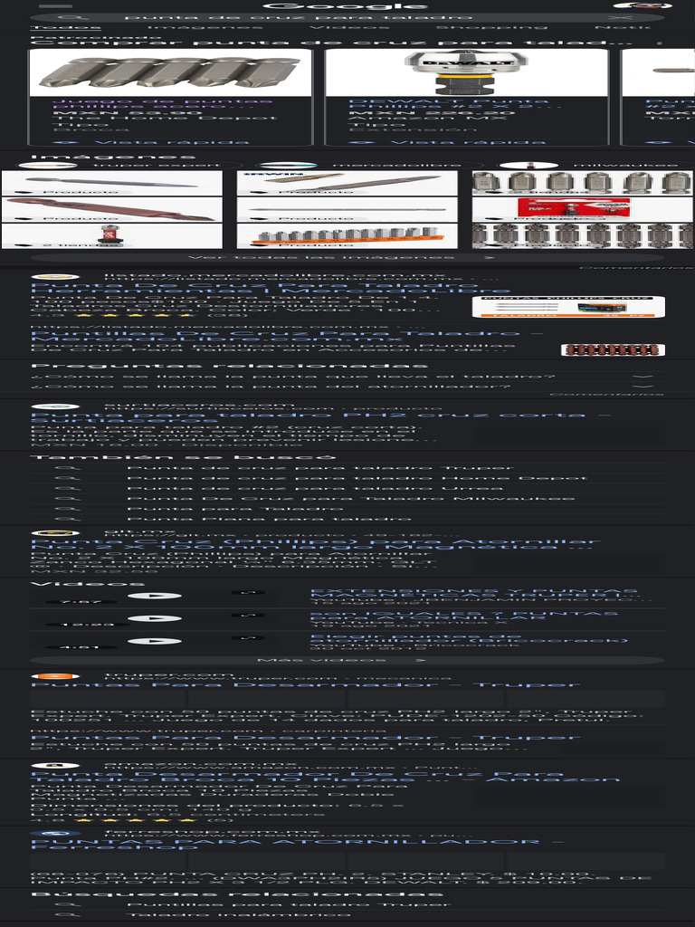 Punta de Cruz para Taladro - Buscar Con Google | PDF