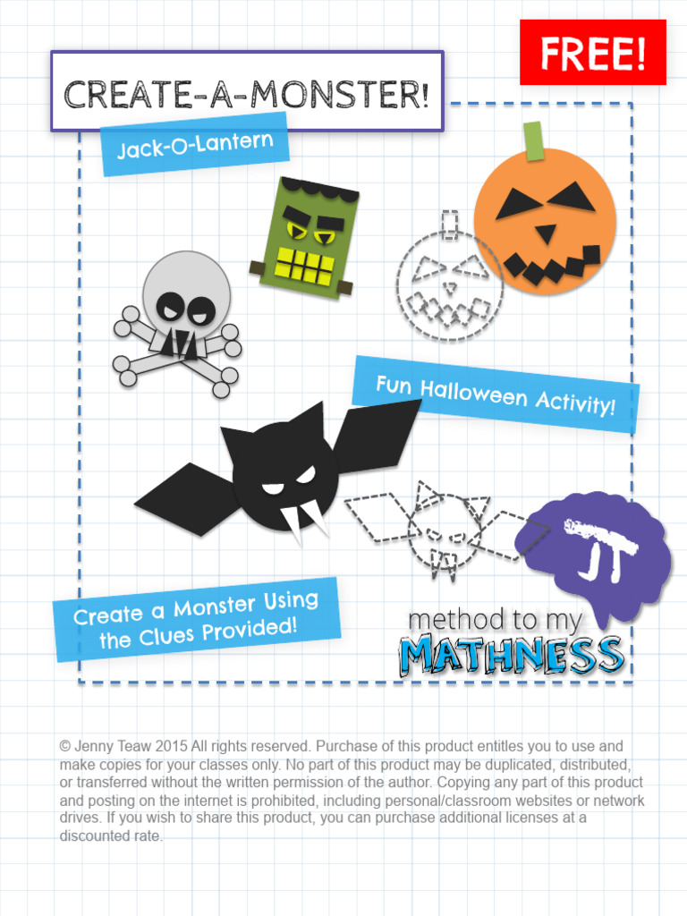 Create-A-Monster!: Free! | PDF | Area | Rectangle