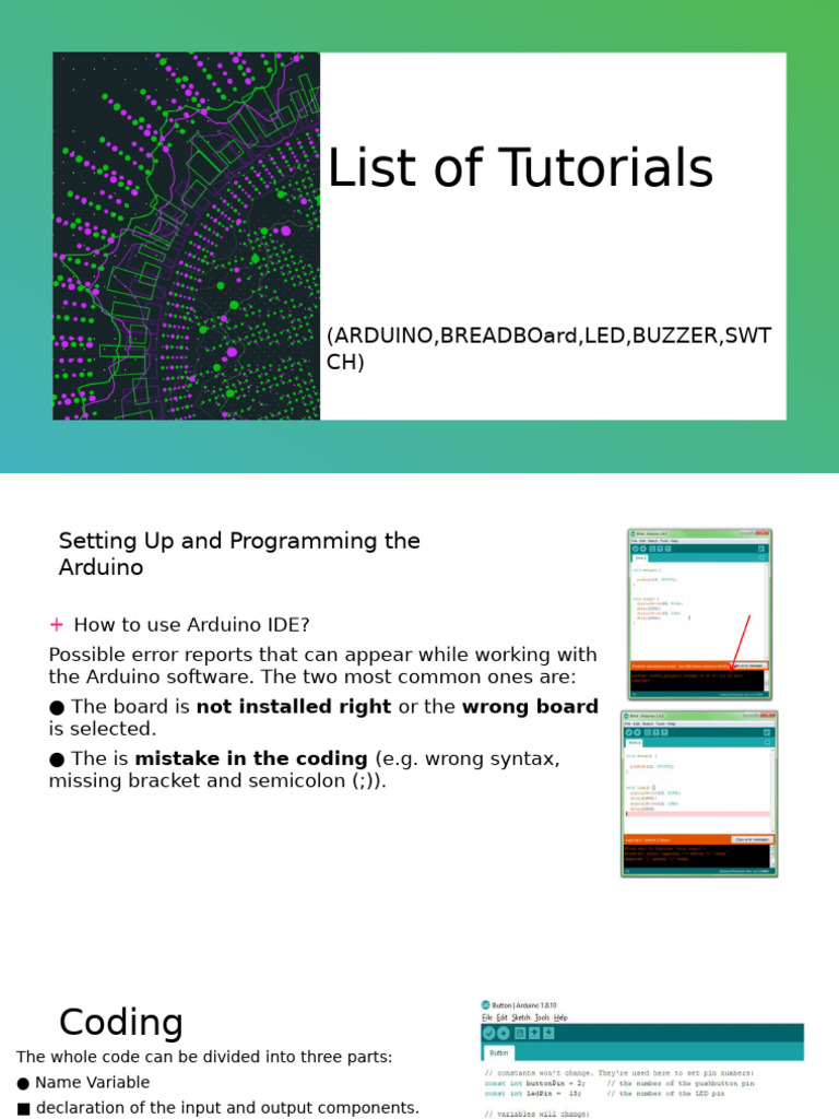 List of Tutorials | PDF