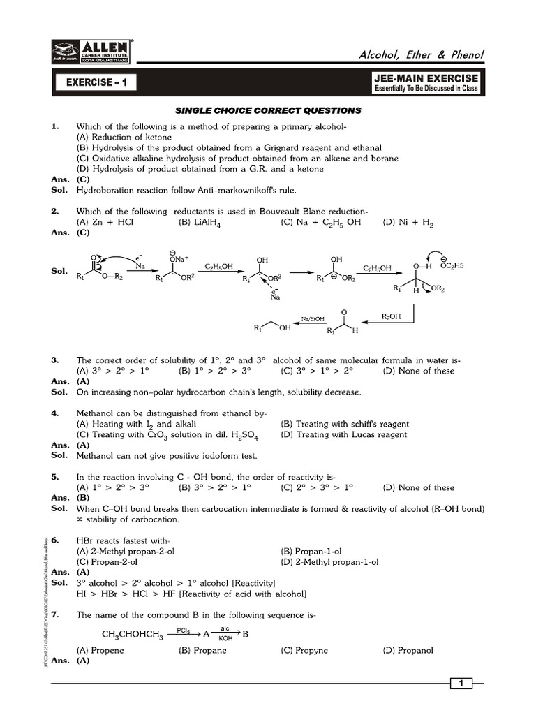 Jee Questions | PDF | Chemical Compounds | Chemistry
