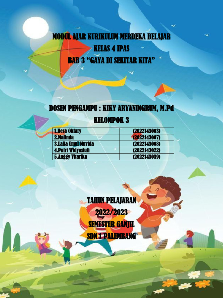 Modul Ajar Kurikulum Merdeka Belajar Klompok 3 | PDF
