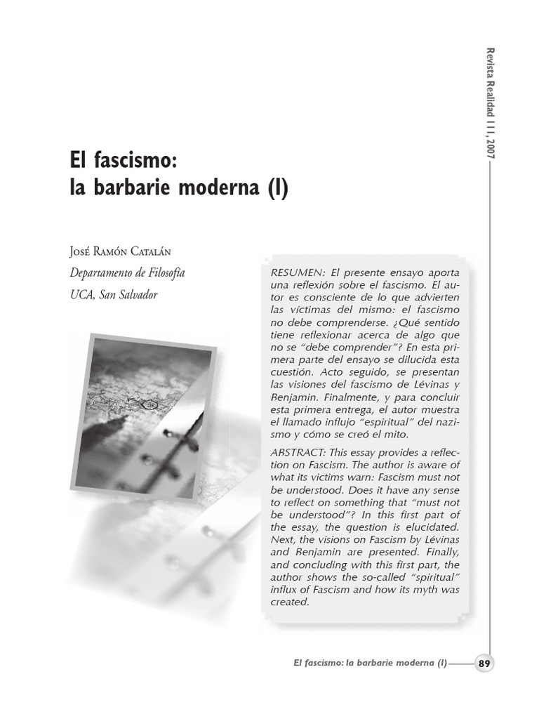 Jose Ramon Catalan - Fascismo La Barbarie Moderna I | PDF | nazismo ...