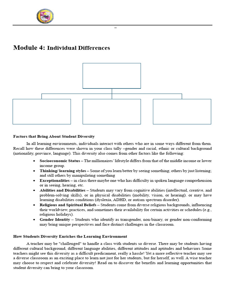 Facilitating Learner - Centered Teaching - Individual Differences | PDF