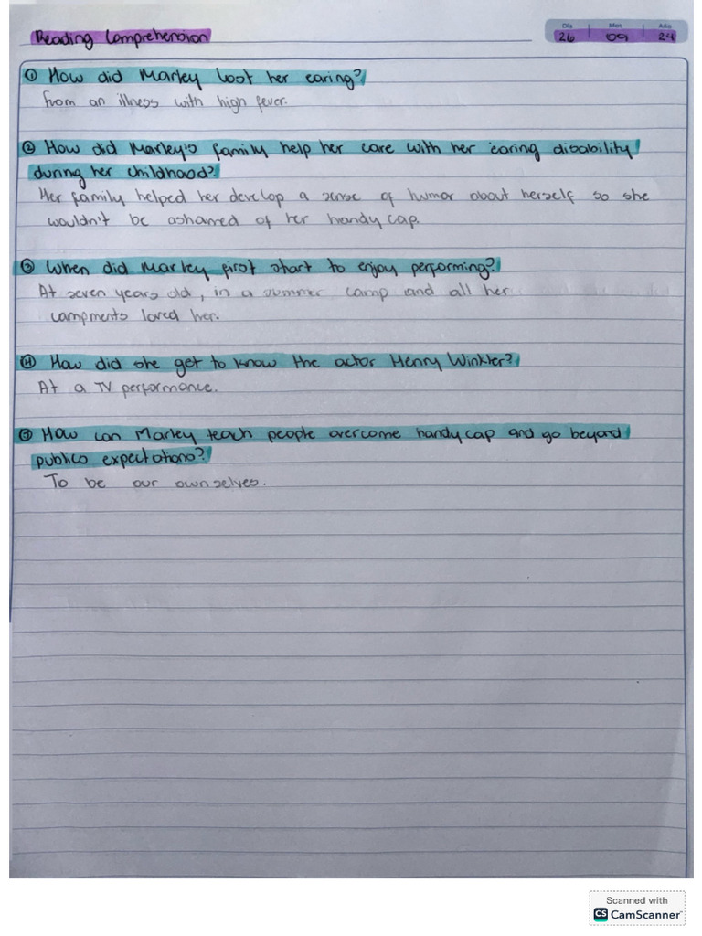 Reading Comprehension | PDF