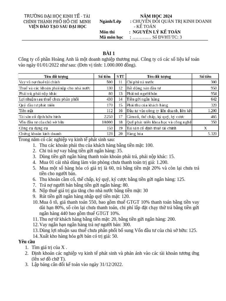 Nguyen Ly Ke Toan-2022 | PDF