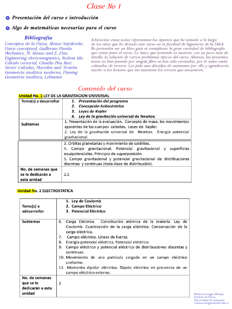 Clase 1 | PDF