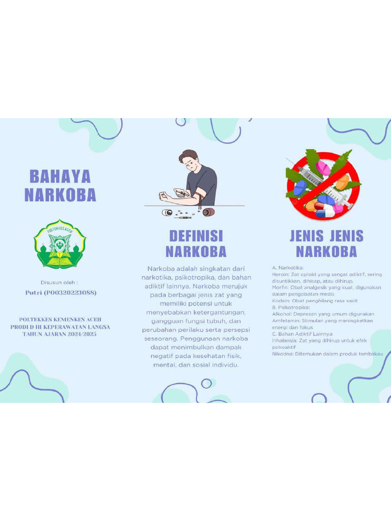 Leaflet Bahaya Narkoba | PDF