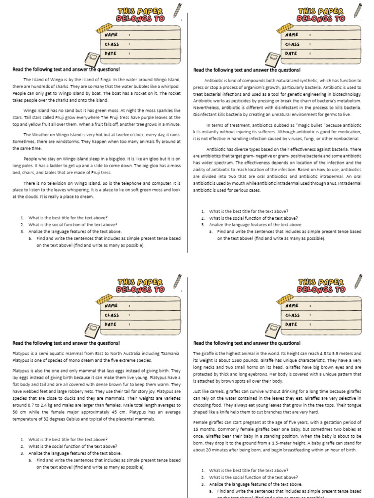 English Practice | PDF