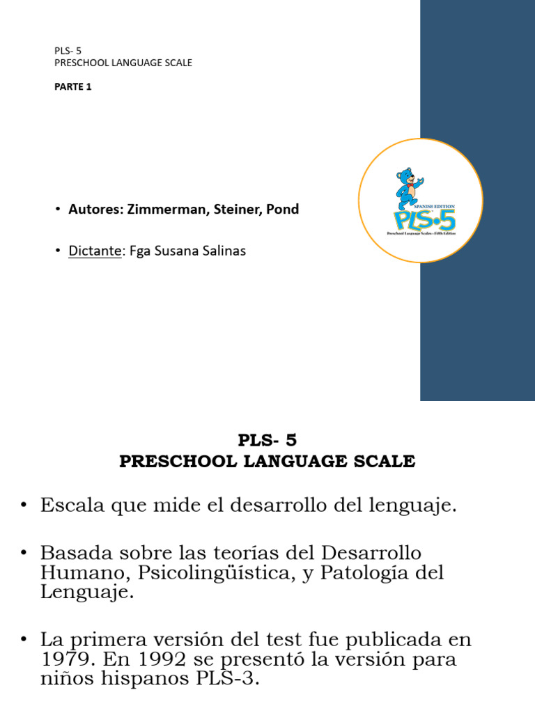 PLS- 5 Presentcion | PDF