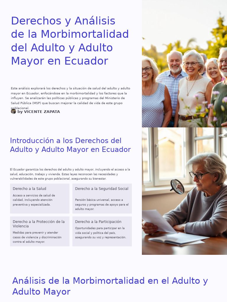 Derechos y Analisis de La Morbimortalidad Del Adulto y Adulto Mayor en ...