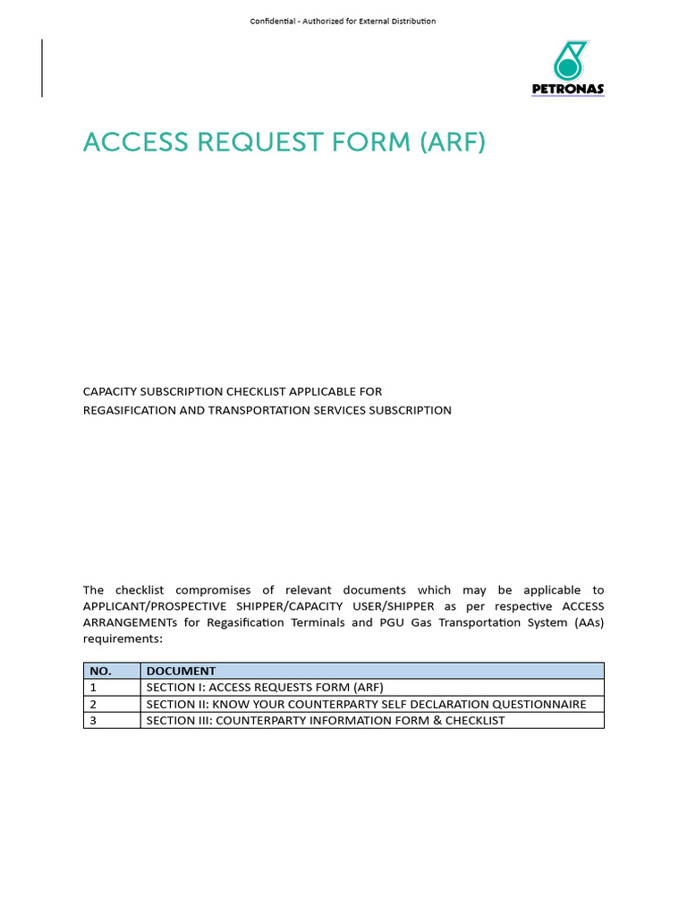 Access Request Form | PDF