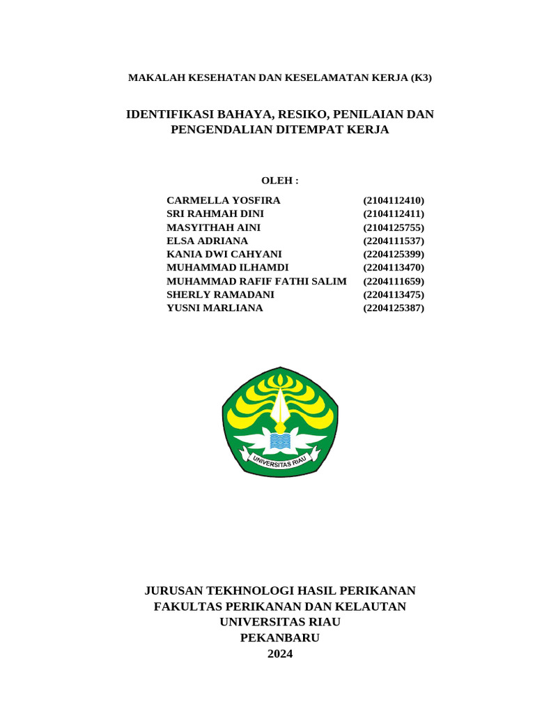 Makalah K3-1 | PDF