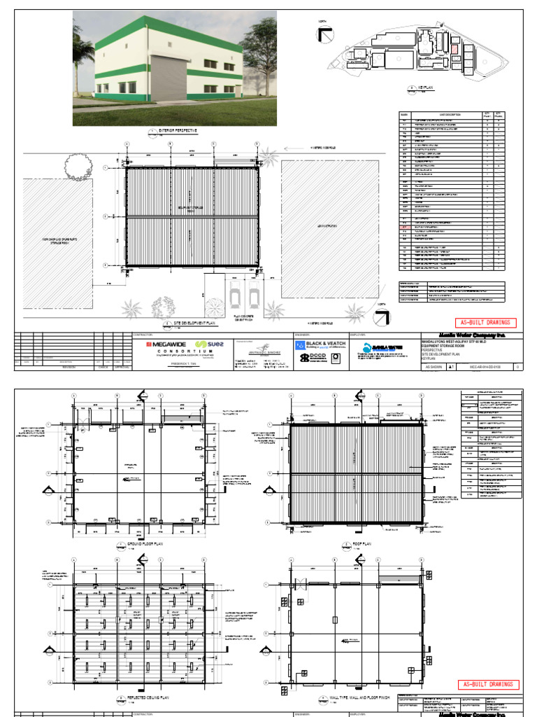 AS BUILT - Architectural Drawings - Equipment Storage Room (Rev. A) - 2024 08 02 - Signed | PDF