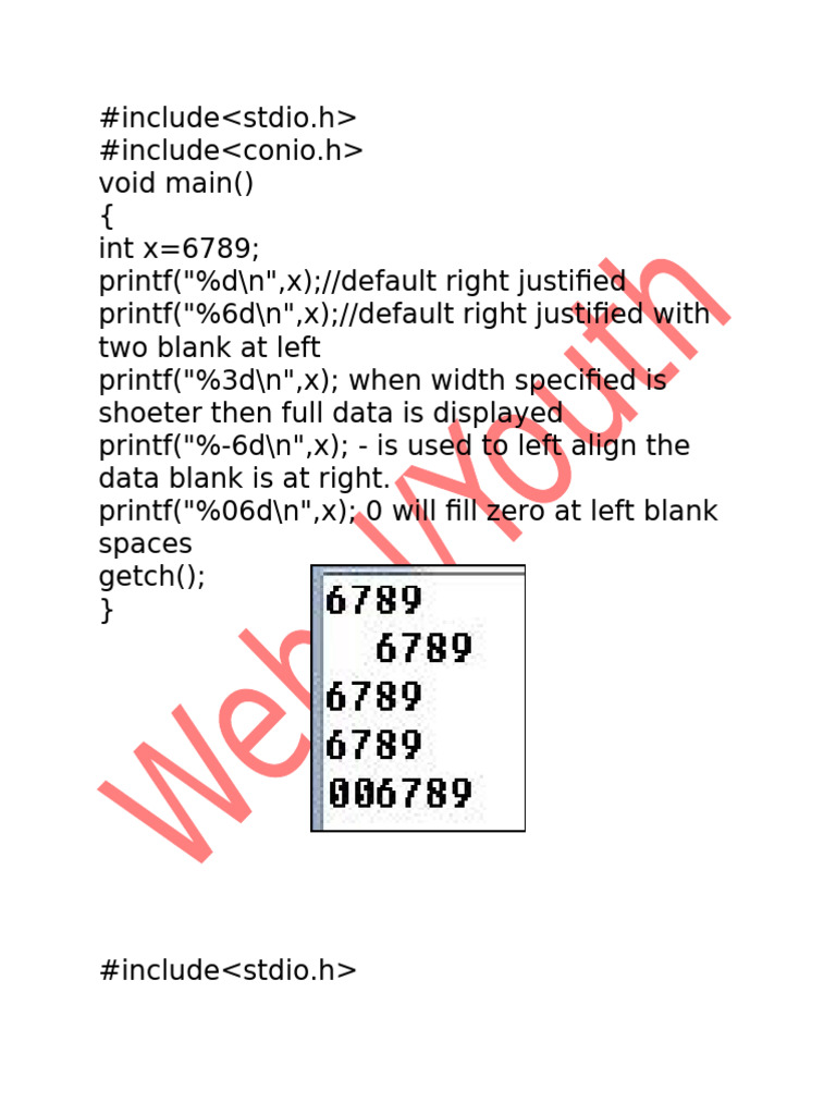 Computer Science Printf Function Printing Styles | PDF