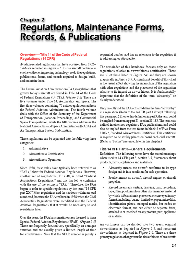 FAA General Chapter 2 Maintenance Forms | PDF