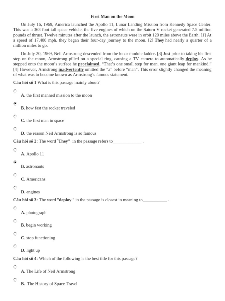 First Man On The Moon | PDF