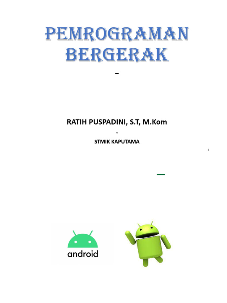 Pertemuan 15 Database Sqlite Pdf