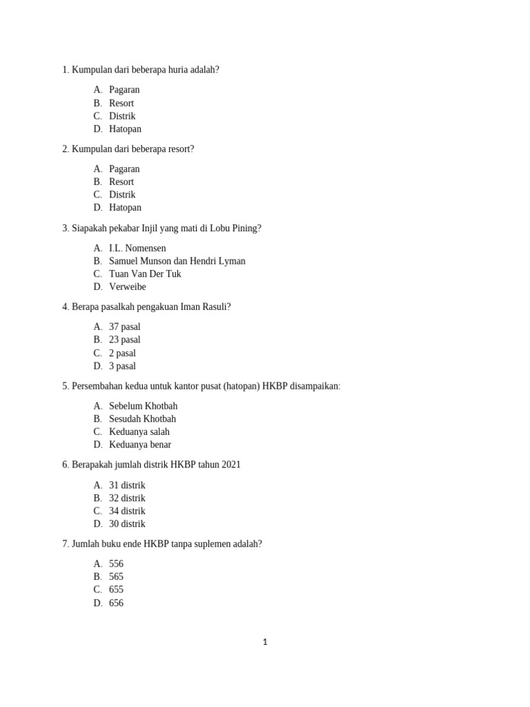 Soal 1 | PDF