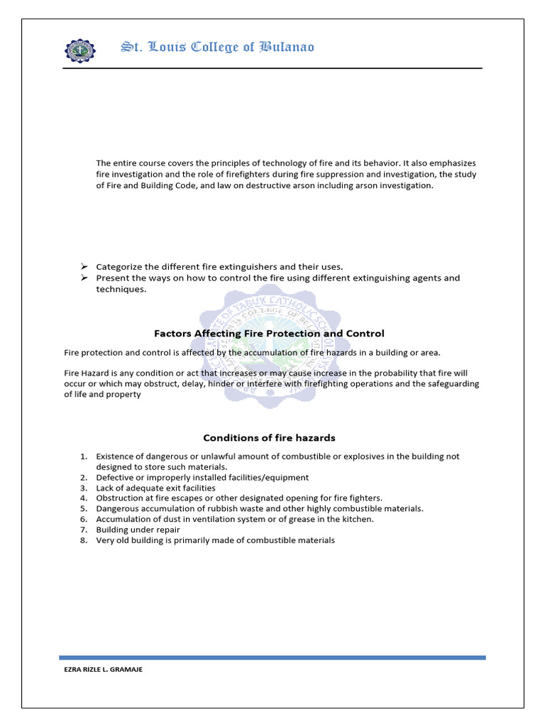 Fire Technology and Arson Management (Cdi 18) Module 5 - Midterm | PDF