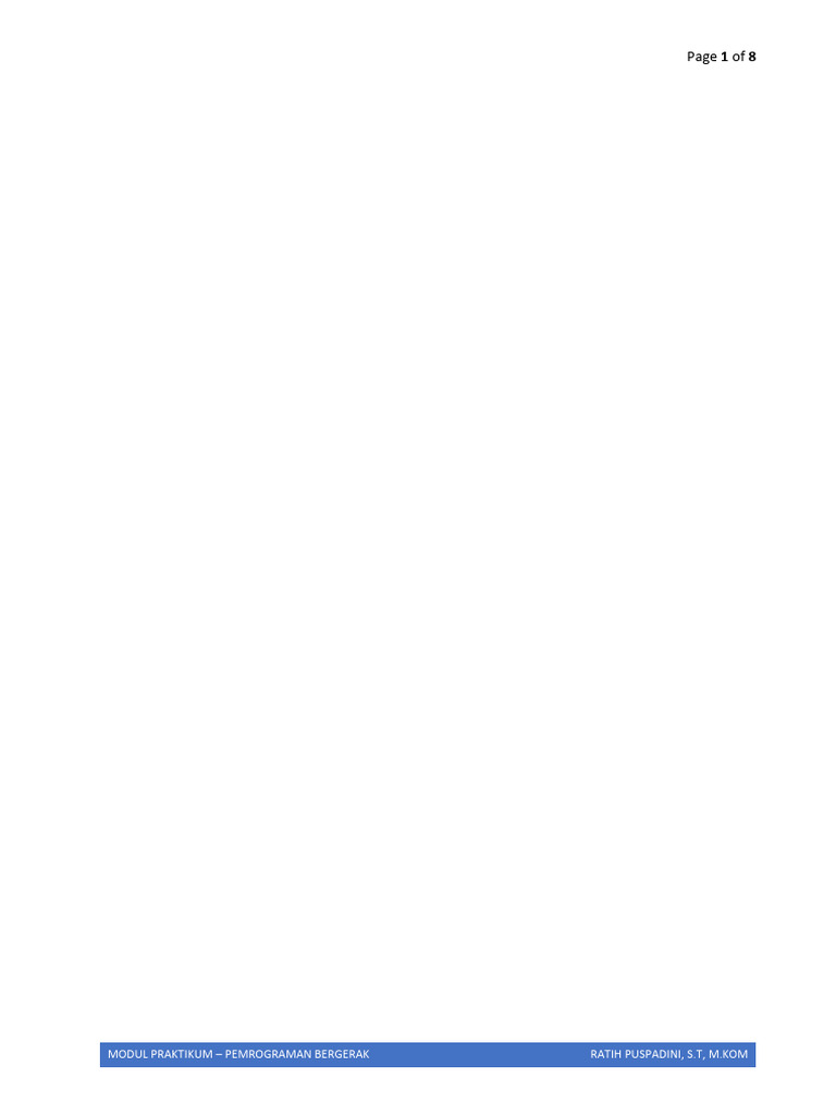 P7 - Modul Praktikum - Pemrograman Bergerak - Intent Android | PDF