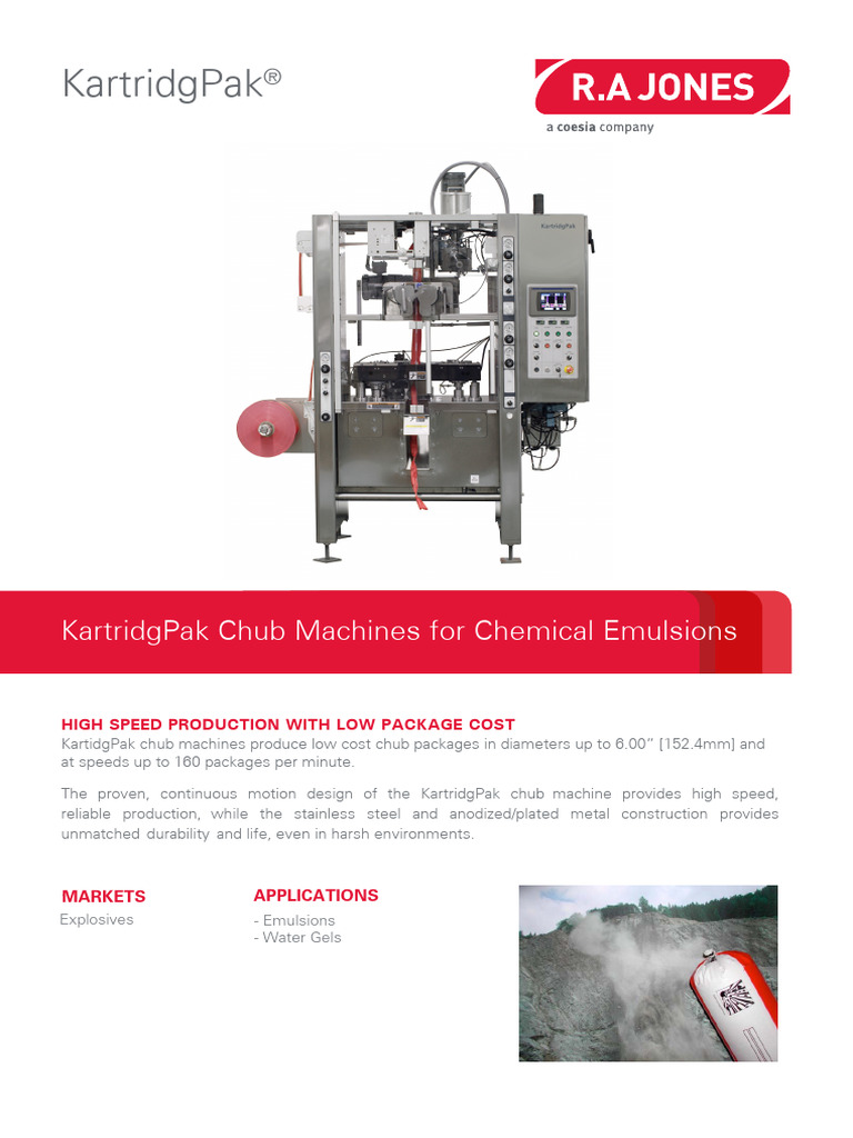 KartridgPak For Chemical Emulsions - 8 | PDF