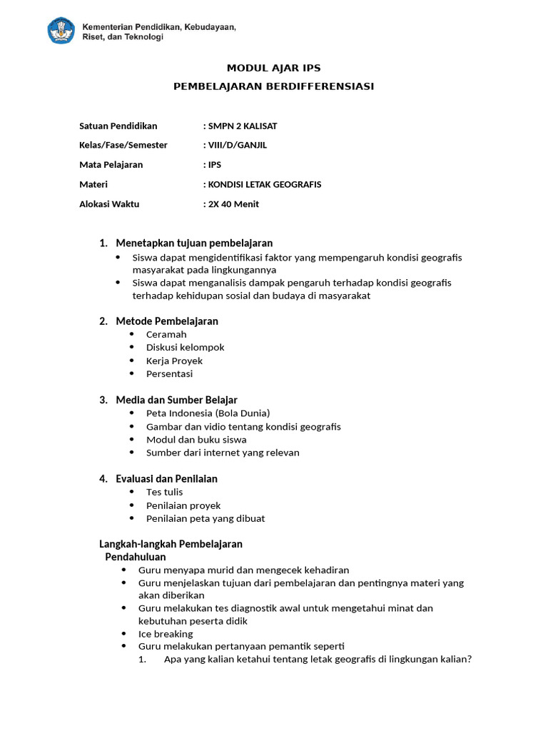 Modul Ajar Ips | PDF