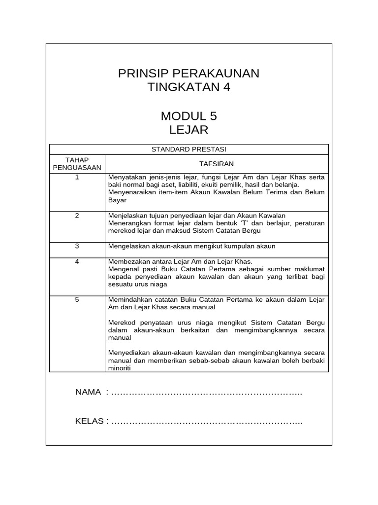 Modul 5 Lejar | PDF