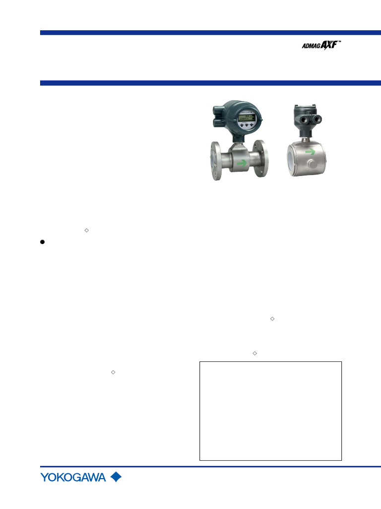 Axf General Specifications | PDF