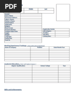 Student Profile Template | PDF