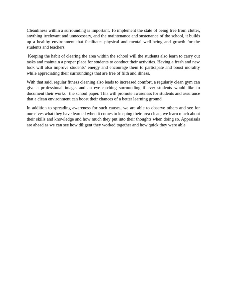 Narrative Report - Clean Up Drive | PDF