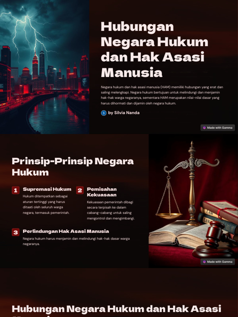 Hubungan Negara Hukum Dan Hak Asasi Manusia | PDF