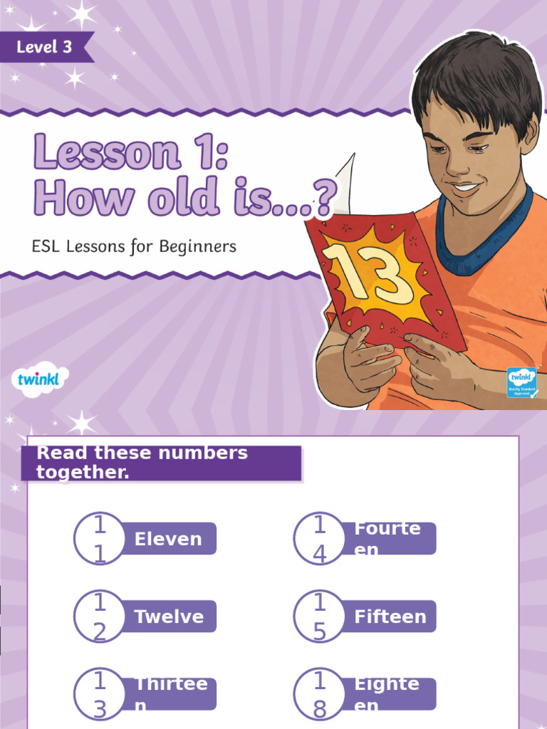 Lesson 1: How Old Is | PDF