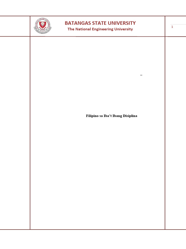 FILI 102 Research Proposal - Template | PDF