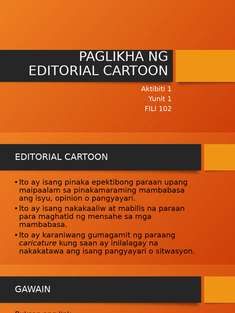 Editorial-Cartoon FILIPINO | PDF