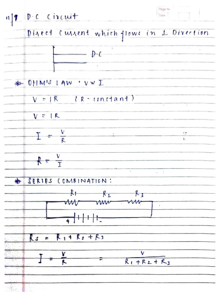 BEE DC Circuits | PDF
