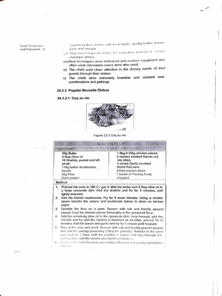 3rd Sem Food Production | PDF