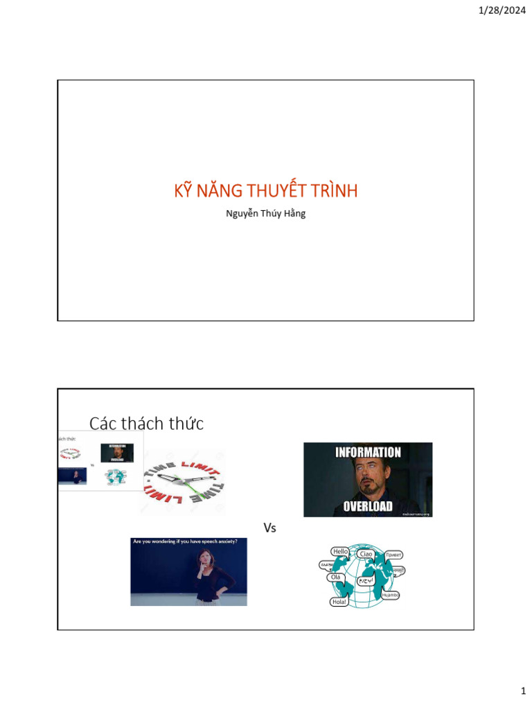 Ky Nang Thuyet Trinh | PDF