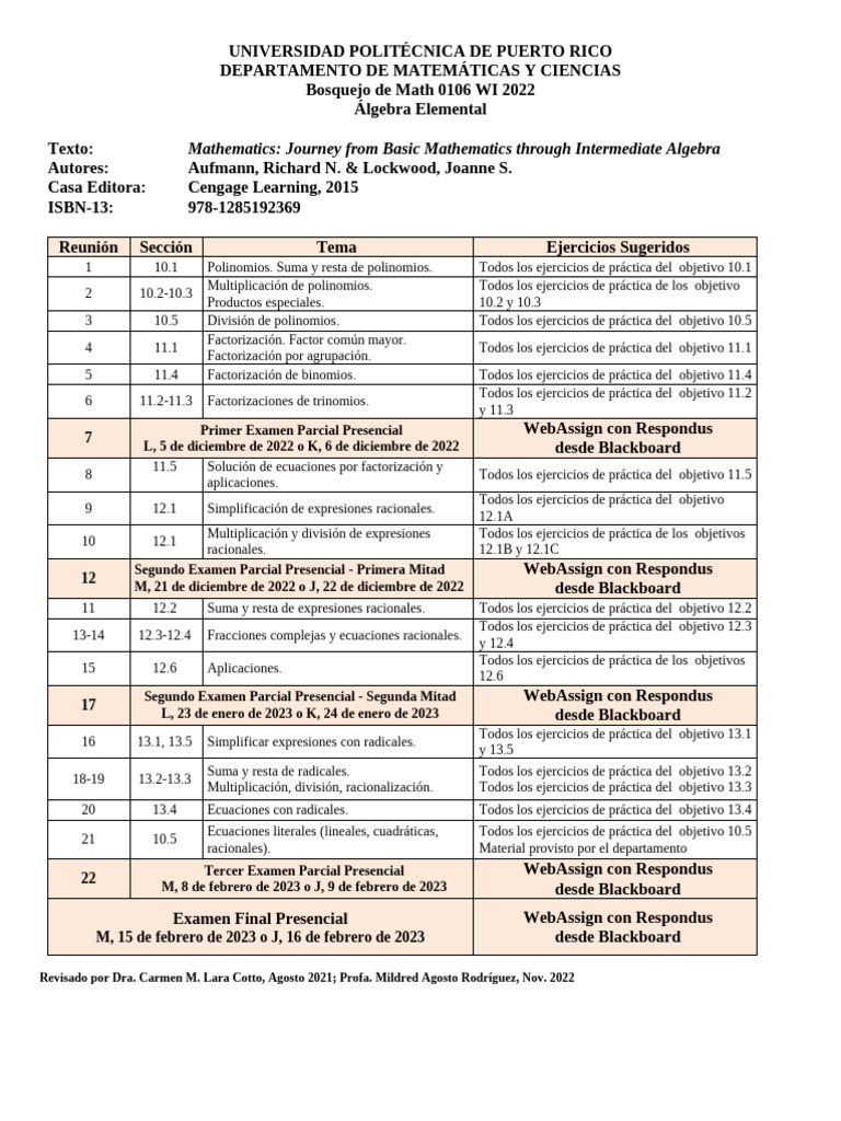 Bosquejo Math 0106 WI22 | PDF