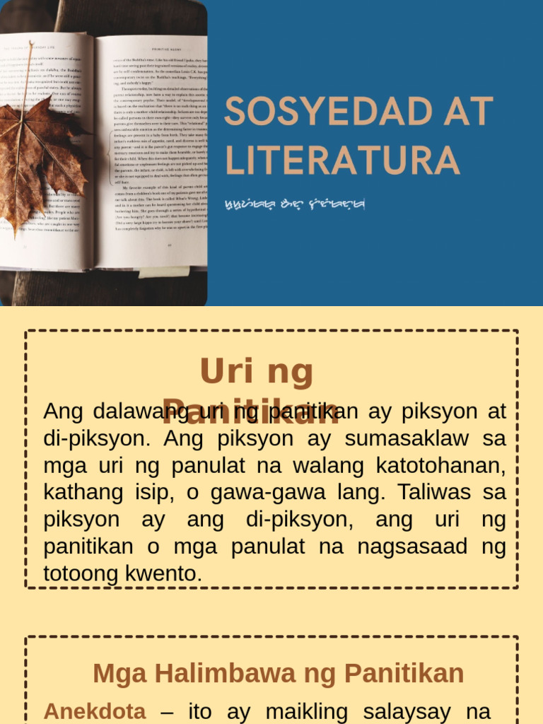 Sos Lit Uri NG Panitikan | PDF