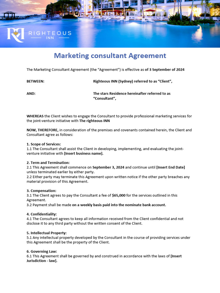 Marketing Agreement | PDF