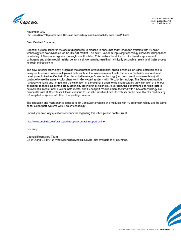 Cepheid-GeneXpert - Systems-10-color - US- Customer Letter -English_v1 ...