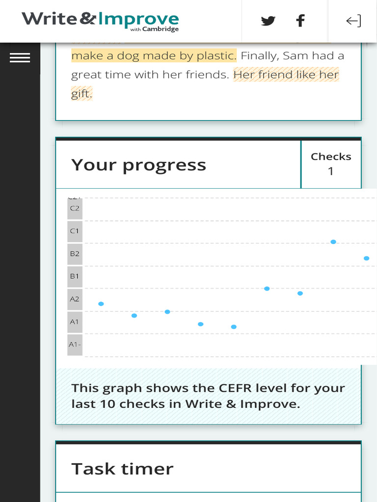Write & Improve With Cambridge | PDF