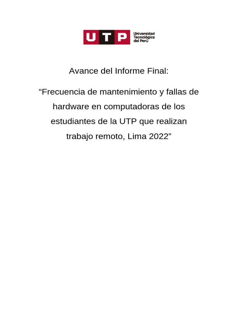 Informe Final | PDF