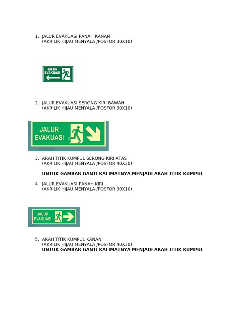 Permintaan Akrilik Jakur Evakuasi | PDF