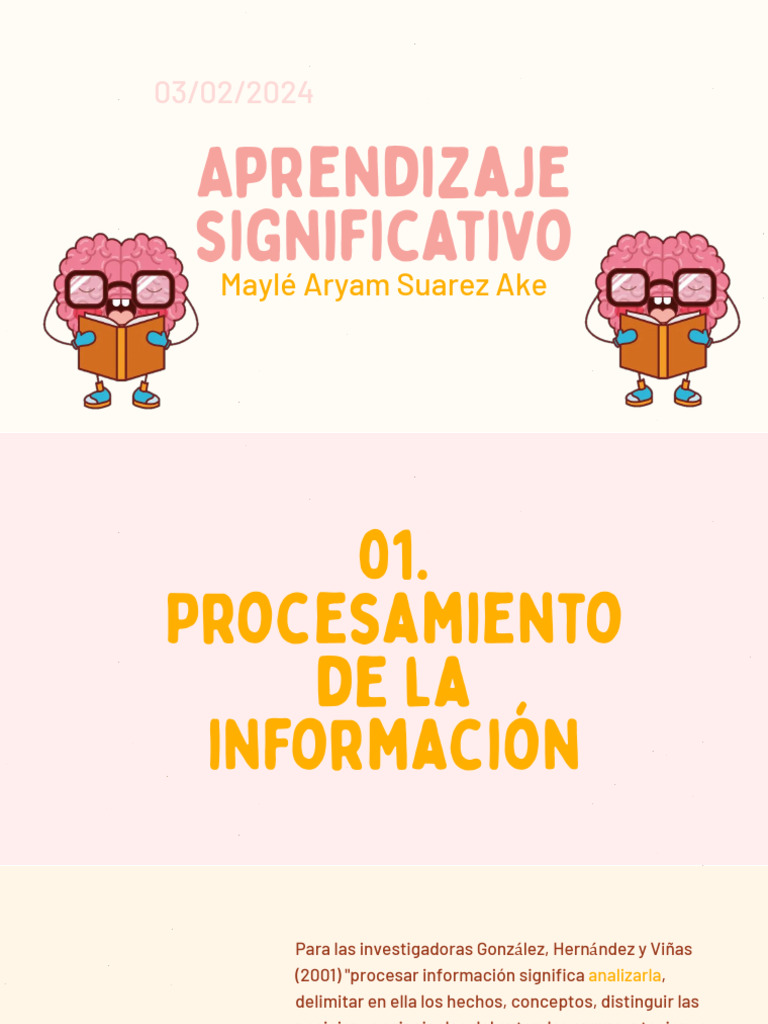 Aprendizaje Significativo | PDF
