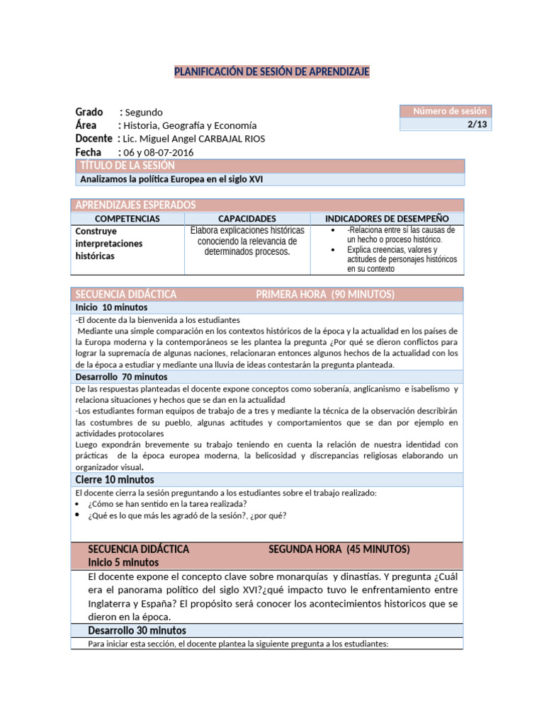 Sesion 13 Hge 2°-U-2 2017 | PDF