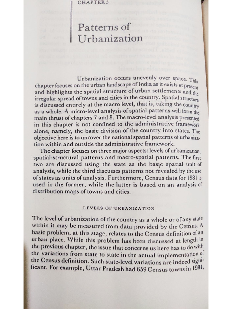 Patterns of Urbanization | PDF