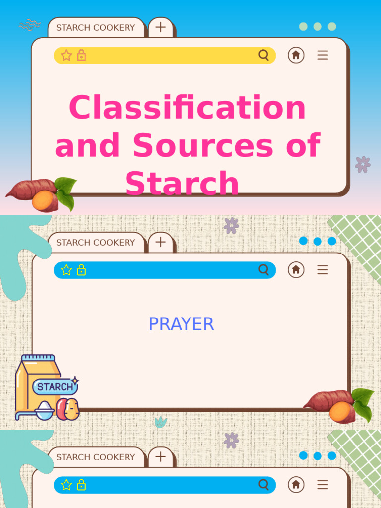 Classification and Sources of Starch | PDF