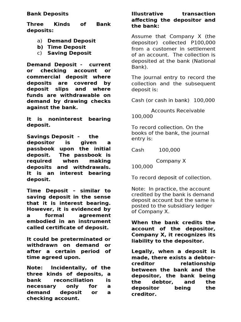 Bank Recon. Notes | PDF